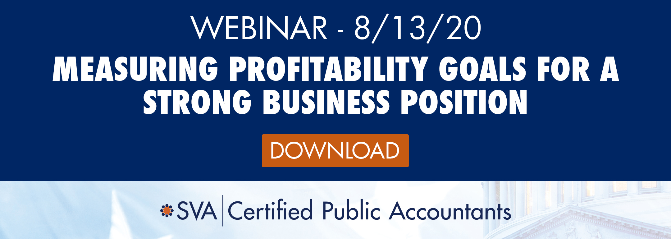 Recorded Webinars | SVA Certified Public Accountants